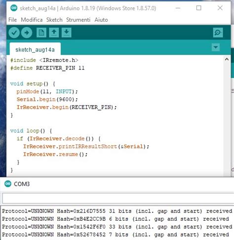 Problemi Nelluso Di Un Ricevitore A Infrarossi Generale Arduino Forum