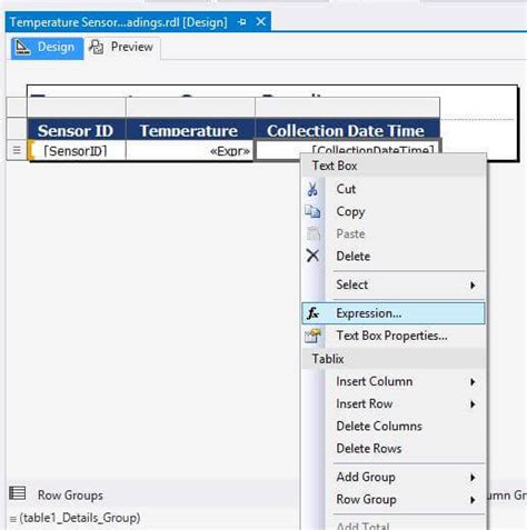Ssrs Expression Builder To Reformat Or Convert Text Box Values