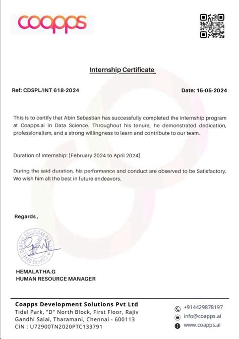 Abin Sebastian On Linkedin Datascience Internship Machinelearning