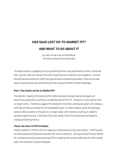 Saas Has Lost Gtm Fit 1704687087 Pdf