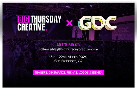 Big Thursday Creative 🔜 Gdc On Linkedin Makingtrailers Gamesindustry Gamedev Gametrailers