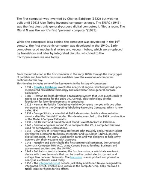 history of computer pdf personal computers technology and engineering