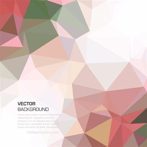 Light Color Abstract Polygonal Triangular Background Image