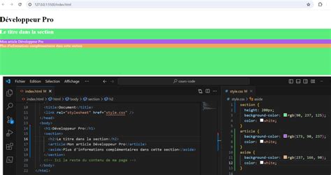 Les Balises Html Section Article Aside