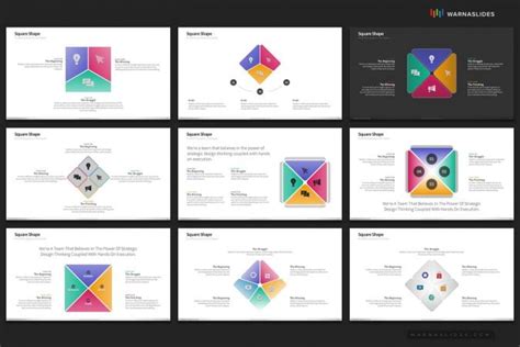 Square Shape Powerpoint Templates Powerpoint Slide Master Templates And Infographics