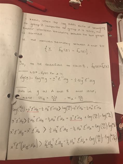 Self Study The Linear Discriminant Analysis Rule Cross Validated