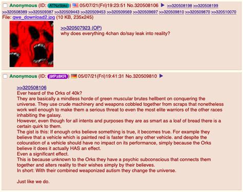 Anon Explains Why 4chan Leaks Into Reality R 4chan Anon Explains Why 4chan Leaks Into Reality R 4chan