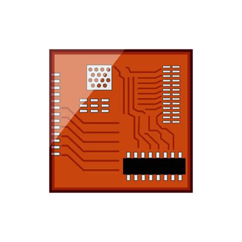 90 Semiconductor Chips Car Stock Illustrations Royalty Free Vector