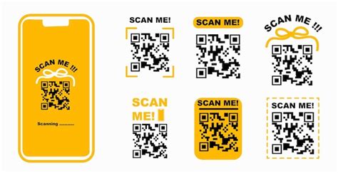 Premium Vector Scan Me Frames For Qr Codes