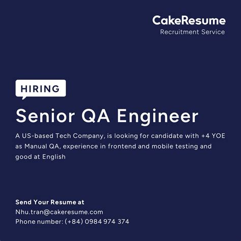 Nhu Sophie Tran On Linkedin Hotjob Seniorqaengineer Qa