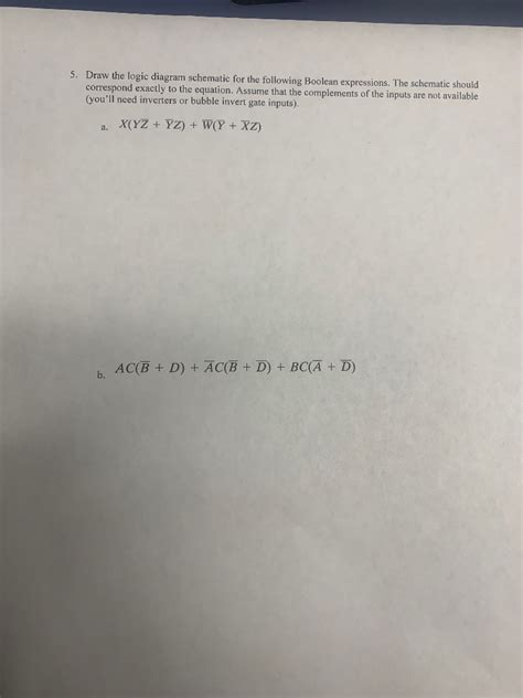 Solved B Draw The Logic Diagram Schematic For The Chegg