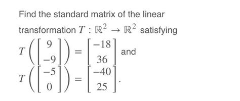 Linear Transformation：how To Solve This Question R Askmath