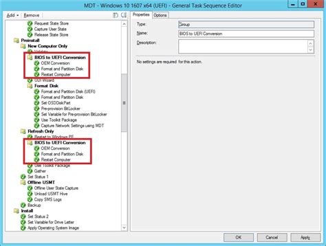 convert from bios to uefi during windows 10 deployments with configmgr