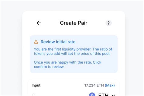 Support Create Pair Flow Issue Uniswap Interface GitHub
