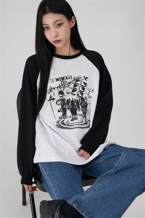 어커버 드리밍 레글런 오버핏 롱 슬리브 5color