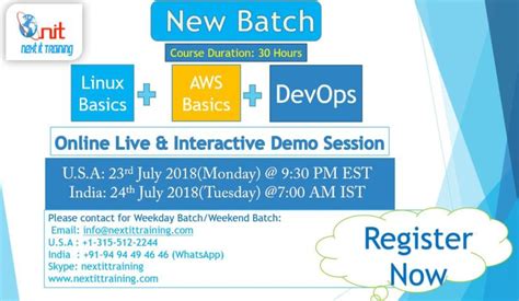 Next It Training On Linkedin Enroll For Devops With Linux Basics Aws