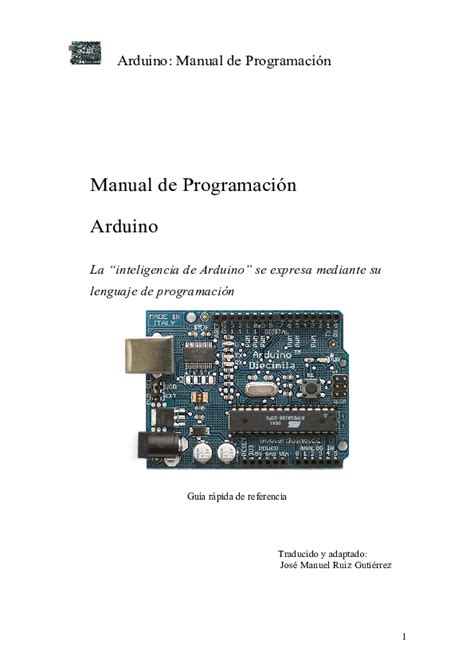 Pdf Arduino How To Do A Arduino Spanish Gabo S