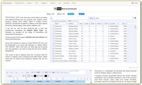 50 Best Jquery Grid Plugins Css Author