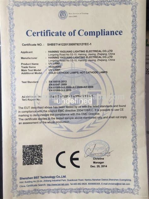 Uvc Germicidal Light W W Philips Replacements Lamp Tuv W Tuv W Yaguang China Manufacturer