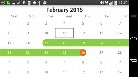 Radcalendarview For Xamarin Androidselection Telerik Ui For Xamarin