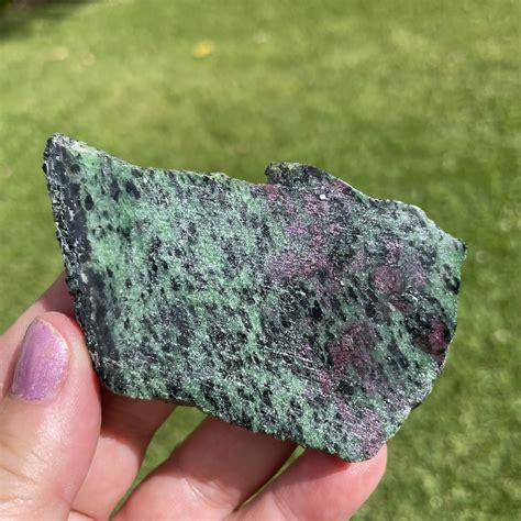Ruby Zoisite Slice For Revitalisation The Rock Crystal Shop