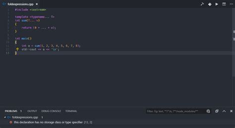 C Vs Code Fold Expressions Stack Overflow