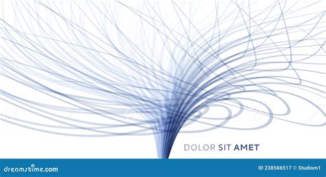 Curved Lines With Perspective Effect Optical Fiber 3d Abstract