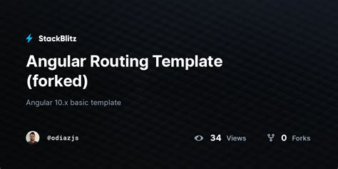angular routing template forked stackblitz