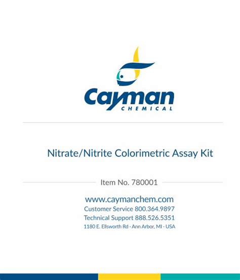 Pdf Nitrate Nitrite Colorimetric Assay Kit Dokumen Tips