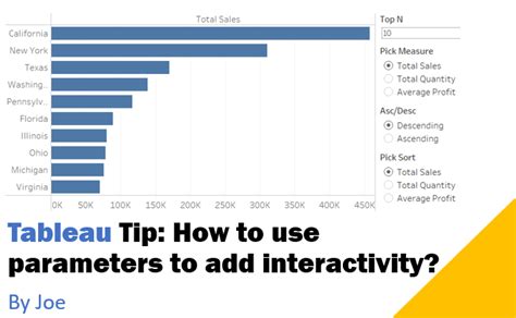 Tableau Tip How To Use Parameters To Add Interactivity