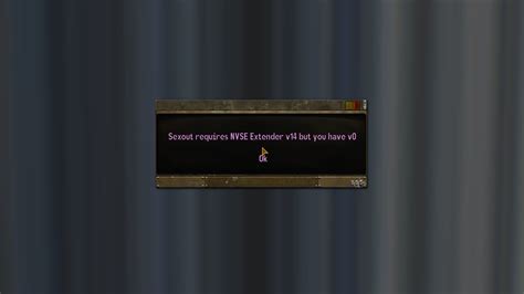 Requires Nv Extender 14 But You Have V0 Technical Support Fallout Sexout Loverslab