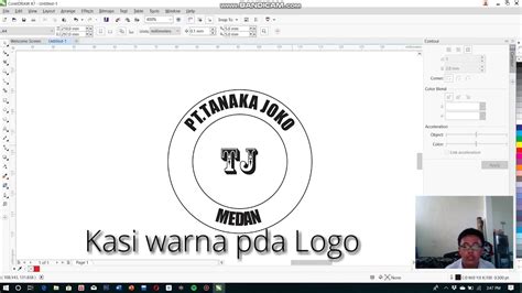 Tutorial Membuat Logo Menggunakan Aplikasi CorelDraw X7 YouTube