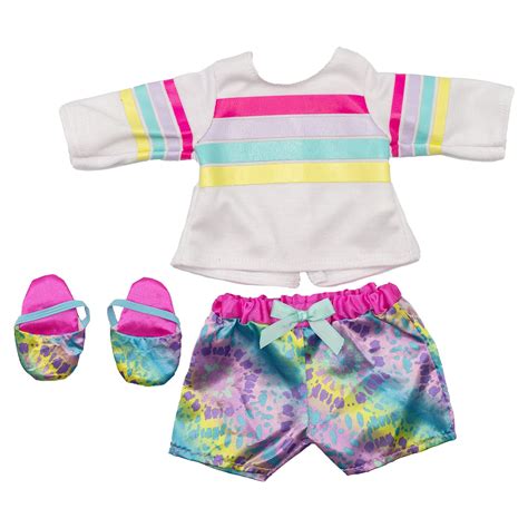 My Life As Doll Clothing Bundle Ruffle Lace Top And Tie Dye Shorts 5