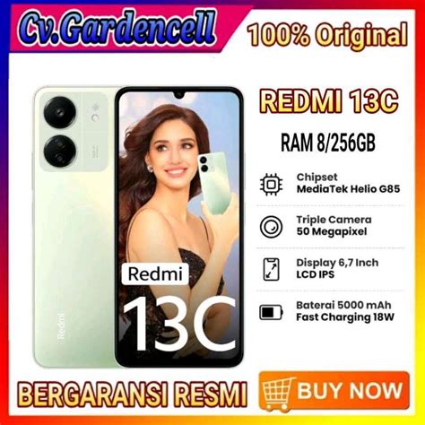 Jual Redmi 13c Ram 8 256gb Garansi Resmi Di Seller Cv Gardencell Cv Gardencell Patiunus Kota