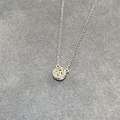14k Gold Certified Moissanite Solitaire Halo Round Pendant Necklace Etsy