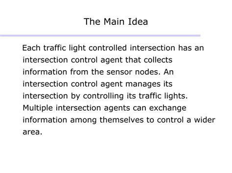 PPT Adaptive Traffic Light Control With Wireless Sensor Networks PowerPoint Presentation ID