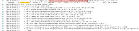 agent send a lot of ipv4s so it causes the following error org h2 jdbc