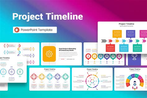 PoweredTemplate에서 Limo Des의 Project Timeline PowerPoint Template 파워 포인트 템플릿