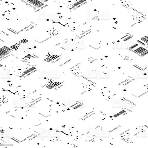 Barcode Style Isometric Pattern Stock Illustration Download Image Now