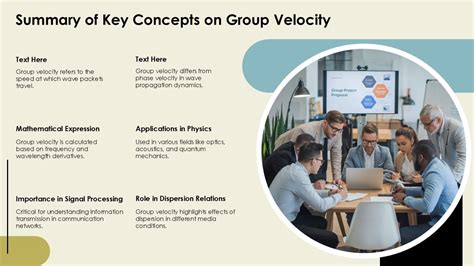 summary of key concepts on group velocity ppt powerpoint st ai ss ppt example