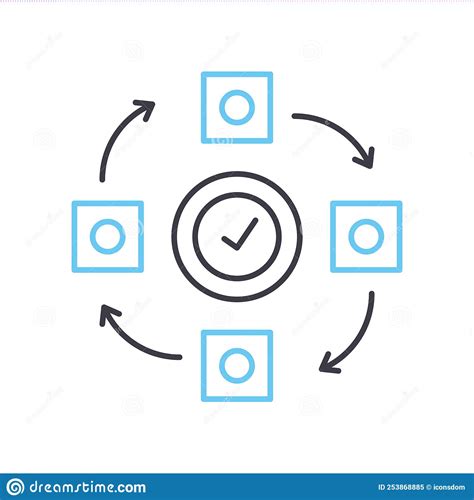 Problem Solving Line Icon Outline Symbol Vector Illustration Concept Sign Stock Vector