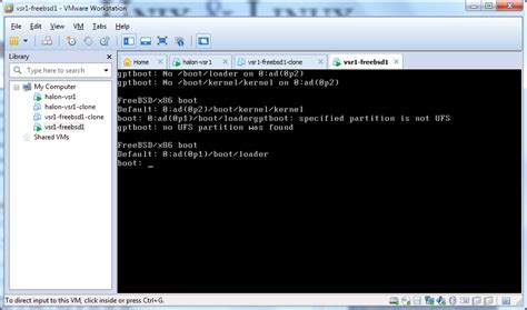 Partition Can T Boot After Installing FreeBSD In VMware Workstation Unix Linux Stack Exchange