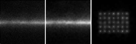 example of application of the wavelet denoising algorithm for detecting