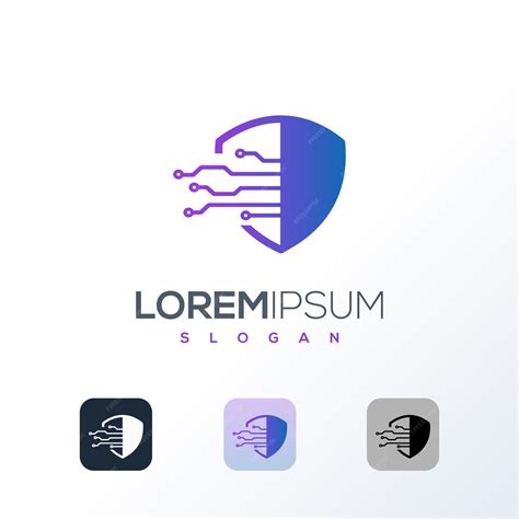 Premium Vector Digital Cyber Security Logo Design With Shield Vector Template Data Protection Icon