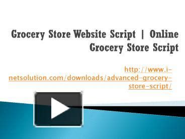 PPT Grocery Store Website Script Online Grocery Store Script PowerPoint Presentation Free