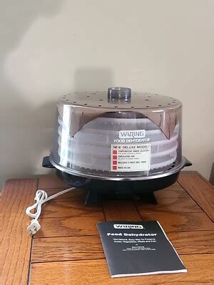 Vtg Deluxe Waring Tiered Food Dehydrator Dried Fruit Jerky Maker Df4171