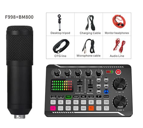 Wholesale Condenser Wireless Microphone Interface Gaming Audio Sound Card Dj Dsp Pc Console
