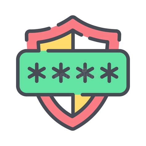 Computer Password Protection And Security Vector Icons Set Cyber