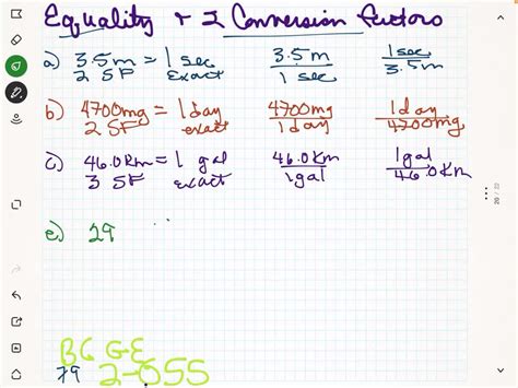 ⏩solvedwrite The Equality And Two Conversion Factors And Identify