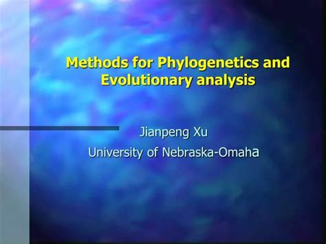 PPT Methods For Phylogenetics And Evolutionary Analysis PowerPoint Presentation ID 4563604